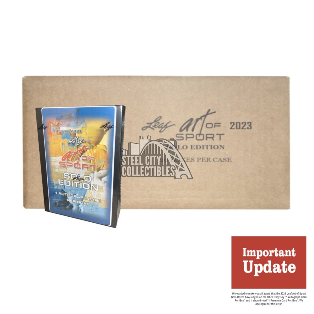 2023 Leaf Art of Sport Solo Edition Hobby 20-Box Case | Steel City Collectibles