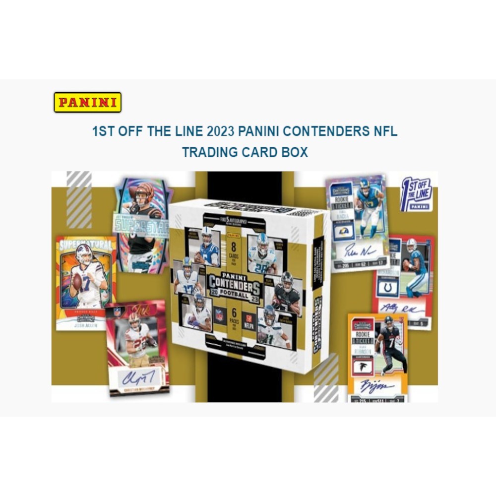 2023 Panini Contenders Football Hobby Box - 1st Off The Line (FOTL ...