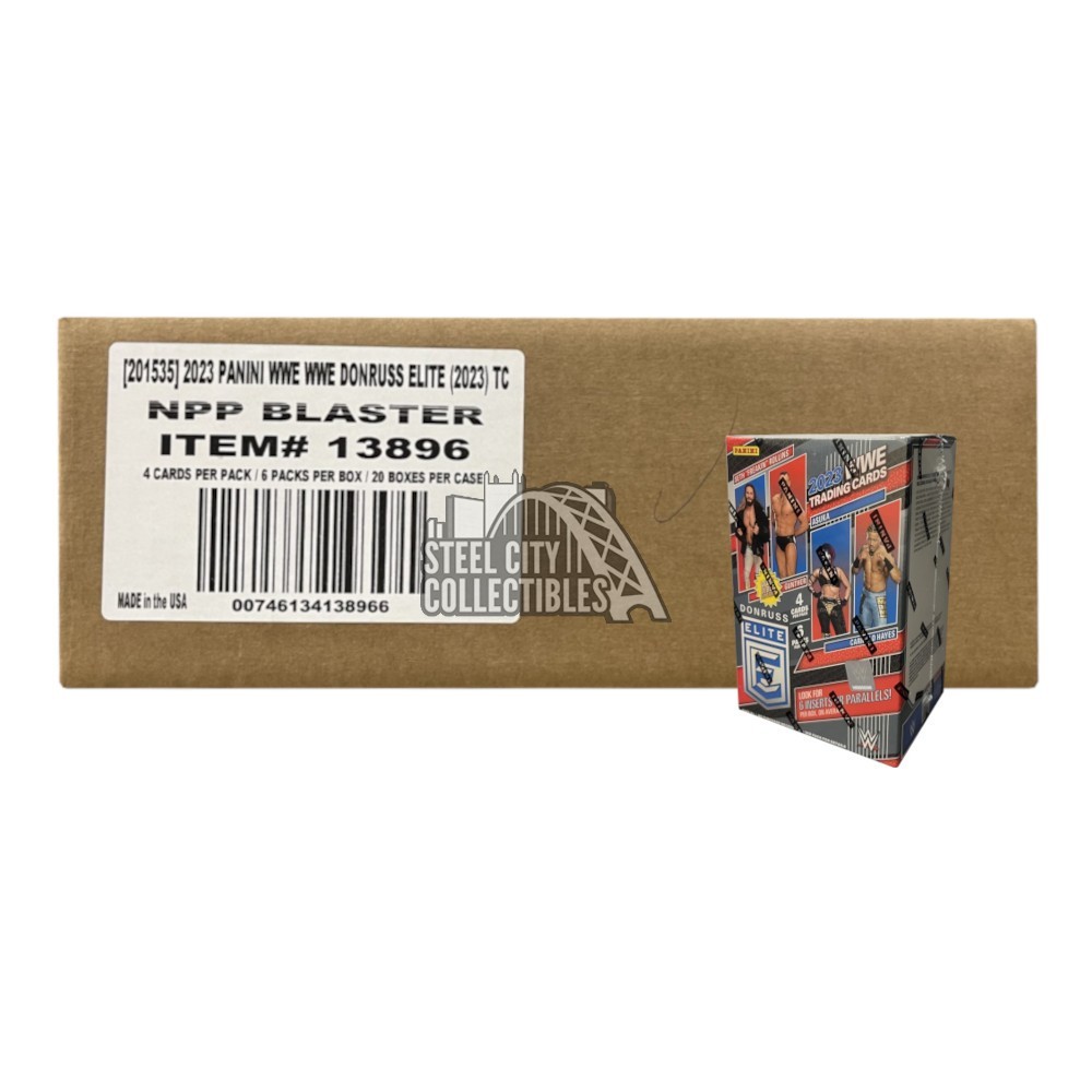 2023 Panini Donruss Elite WWE Wrestling 6-Pack Blaster 20-Box Case ...