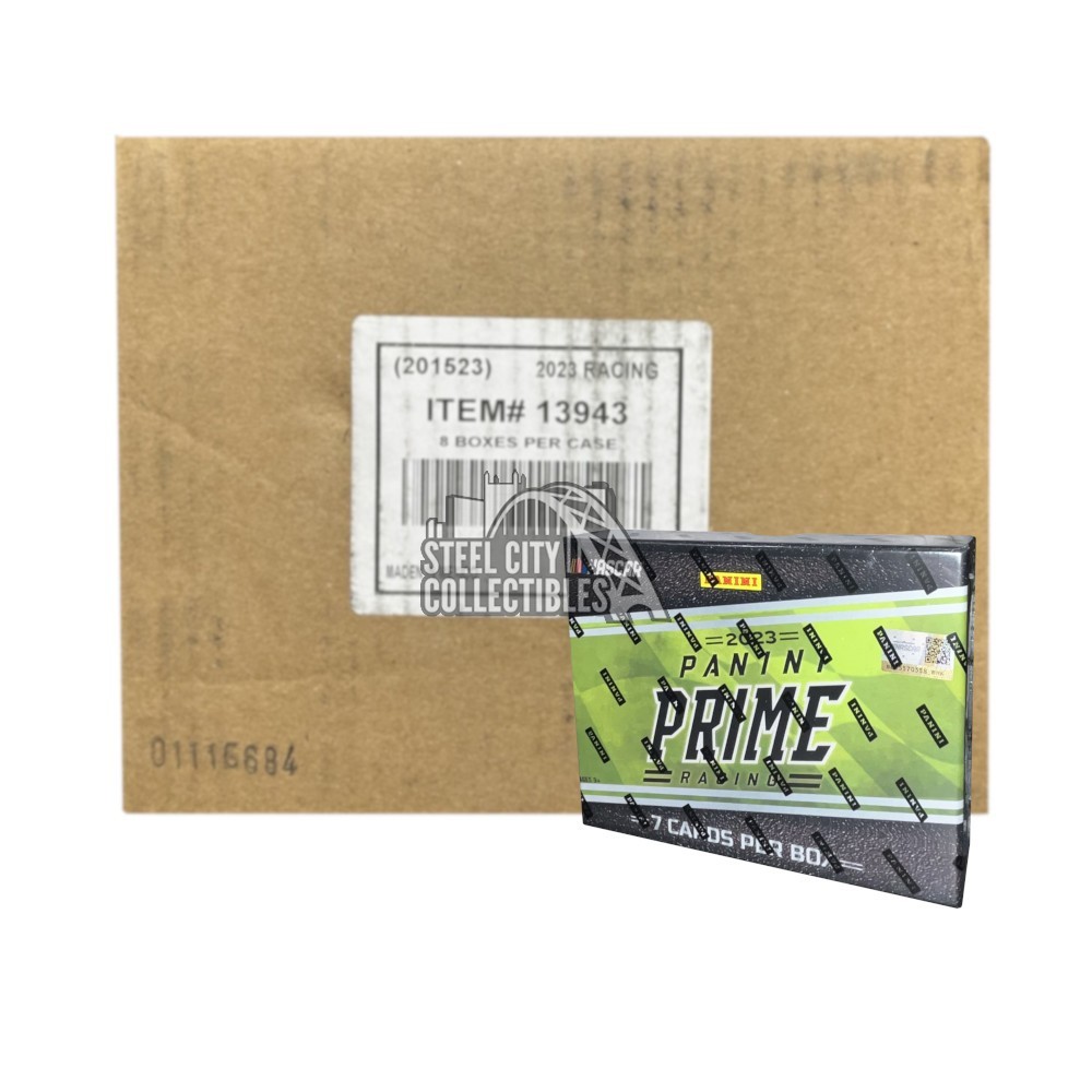 2023 Panini Prime Racing Hobby 8-Box Case | Steel City Collectibles
