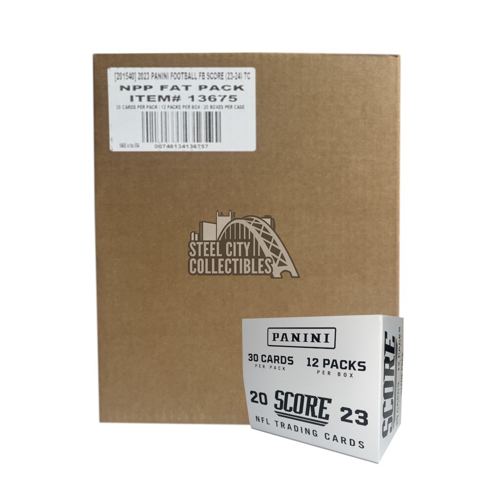 2023 Panini Score Football Fat Pack 20-Box Case | Steel City Collectibles