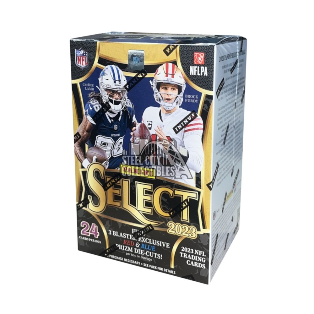 2023 Panini Select Football 6-Pack Blaster Box (Red and Blue Prizm Die ...