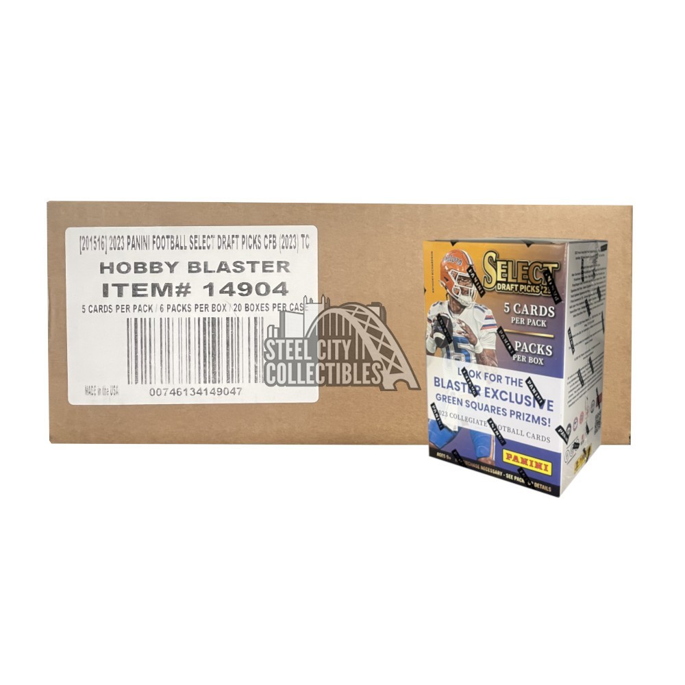 2023 Panini Select Draft Picks Collegiate Football 6-Pack Hobby Blaster ...
