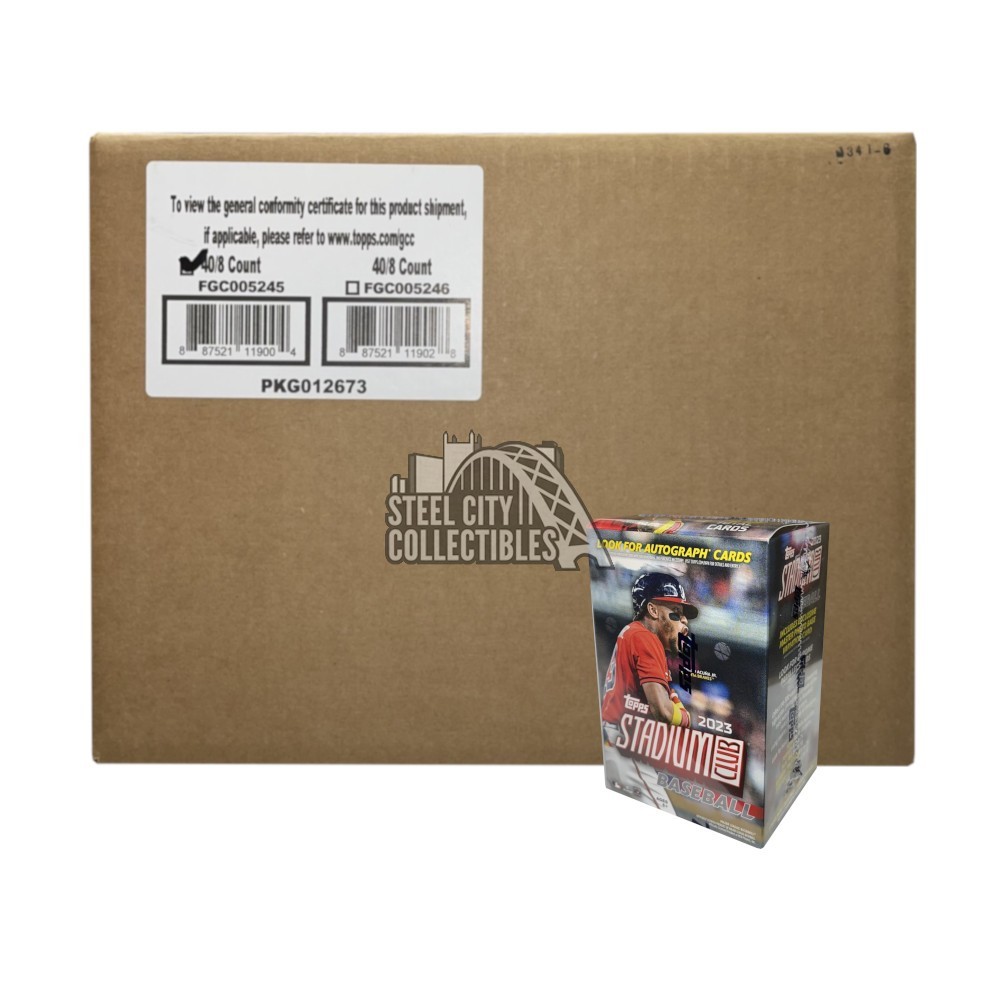 2023 Topps Stadium Club Baseball Blaster 40-Box Case | Steel City ...
