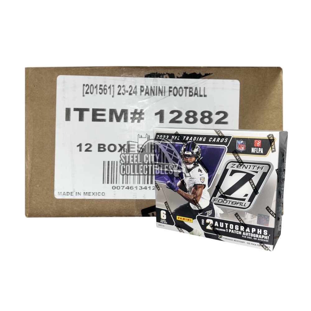 2023 Panini Zenith Football Hobby 12-Box Case | Steel City Collectibles
