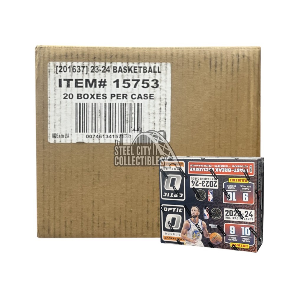 2023-24 Panini Donruss Optic Basketball Fast Break 20-Box Case | Steel ...