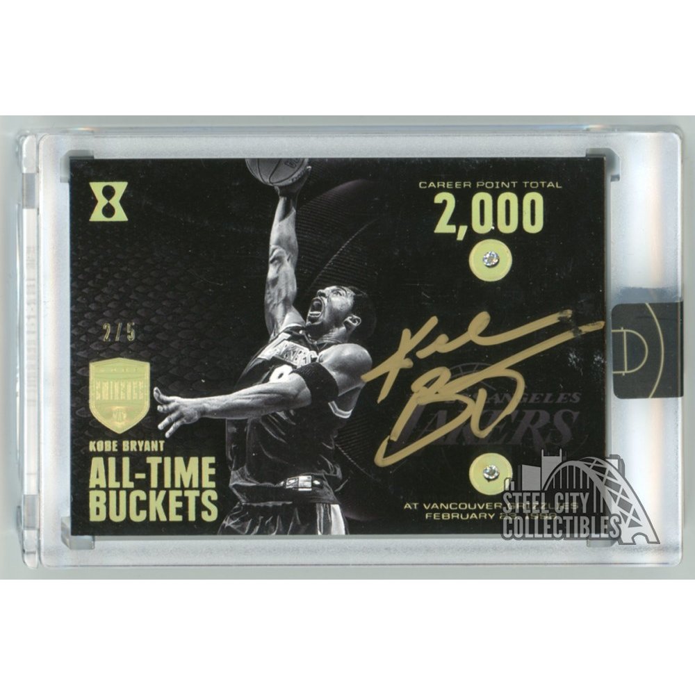 Kobe Bryant 2017-18 Panini Kobe Eminence All-Time Buckets 2,000 Double ...