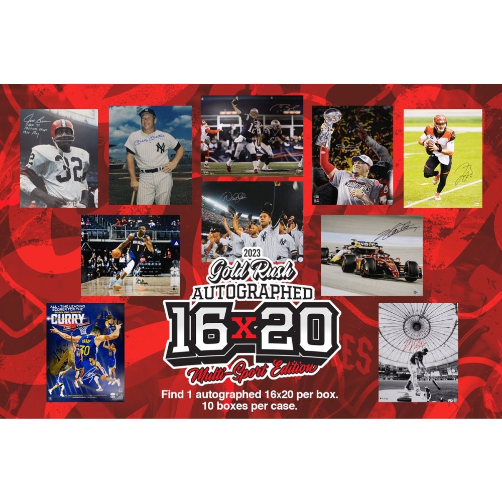 2023 Gold Rush Autographed 16X20 Multi-Sport Edition Box | Steel City ...