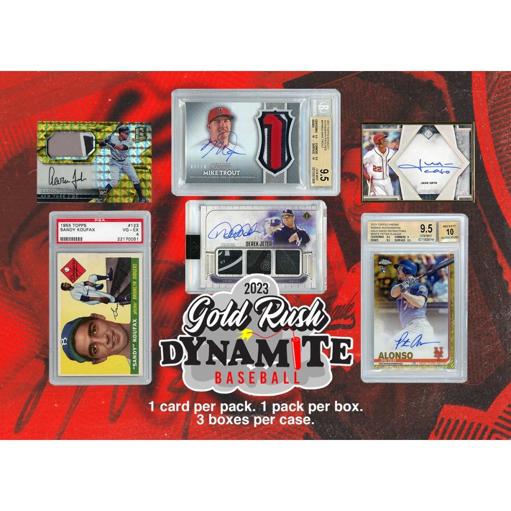 2023 Gold Rush Dynamite Baseball 3-Box Case | Steel City Collectibles