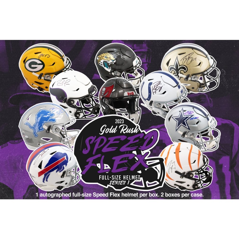 2023 Gold Rush Full-Size Speed Flex Helmet Box | Steel City Collectibles