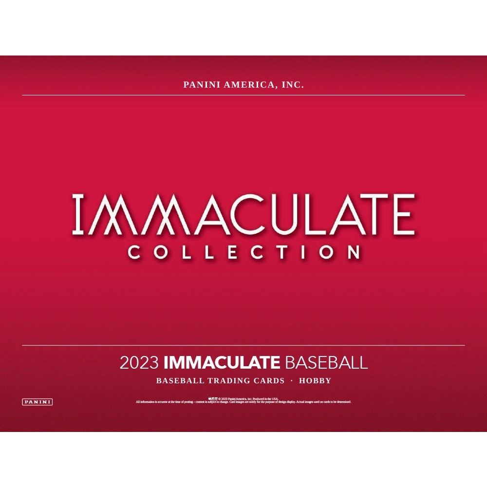 2023 Panini Immaculate Baseball Hobby Box | Steel City Collectibles
