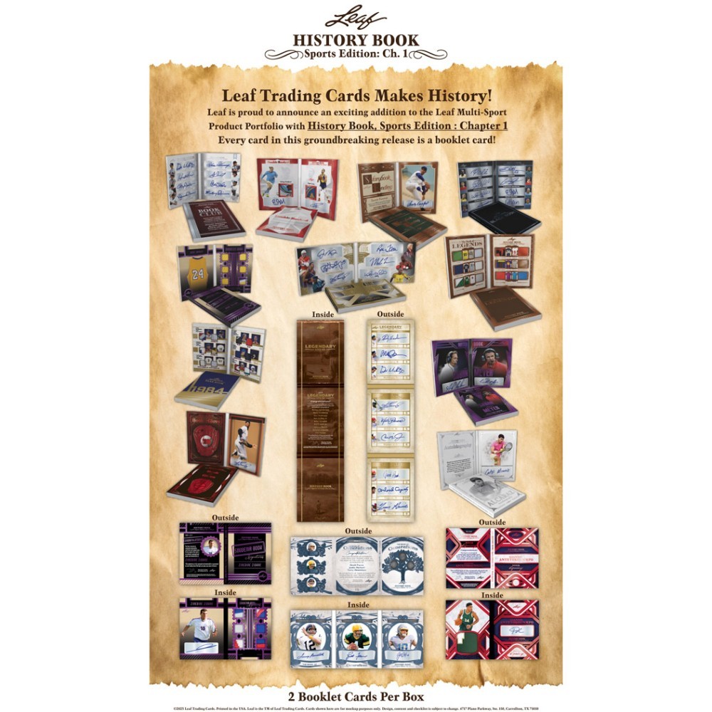 2023 Leaf History Book Sports Edition: Chapter 1 Box | Steel City ...