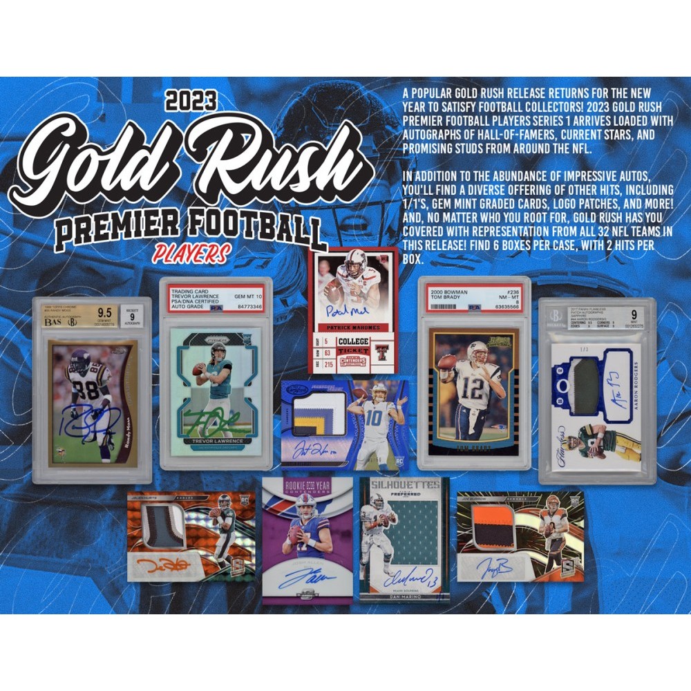 2023 Gold Rush Premier Football Players Box | Steel City Collectibles