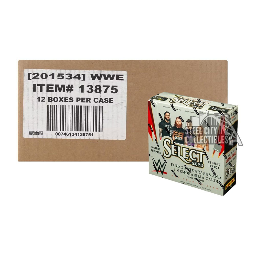 2023 Panini Select WWE Wrestling Hobby 12-Box Case | Steel City ...