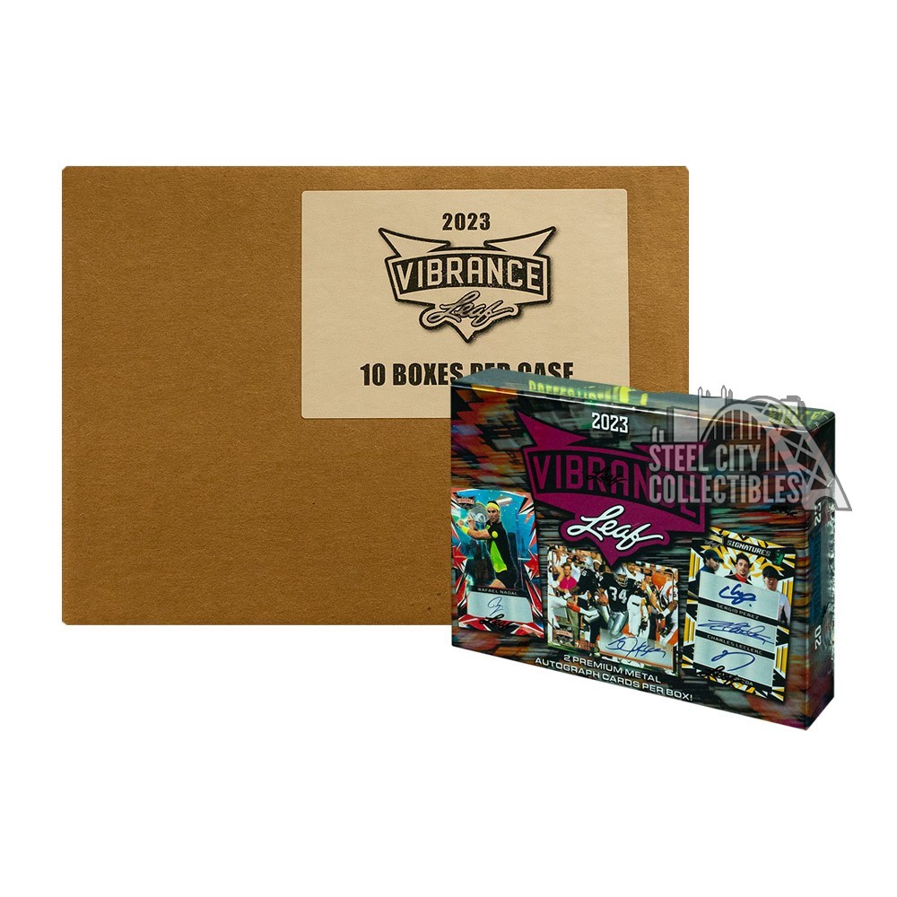 2023 Leaf Vibrance Multi-Sport 10-Box Case | Steel City Collectibles