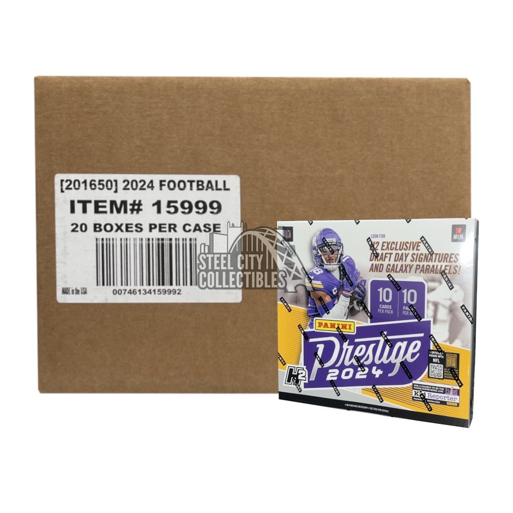 2024 Panini Prestige Football Hobby H2 20-Box Case | Steel City ...