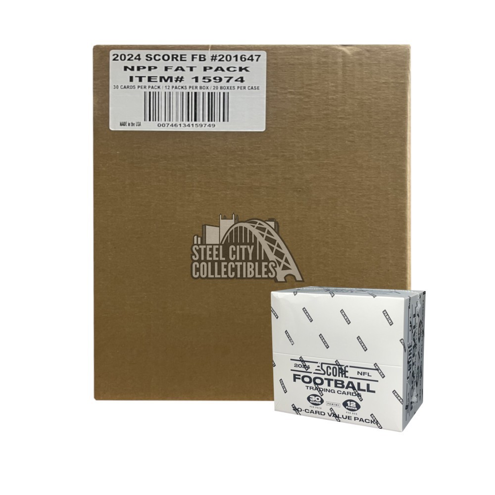 2024 Panini Score Football Fat Pack 20-Box Case | Steel City Collectibles