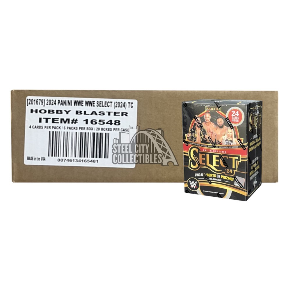 2024 Panini Select WWE Wrestling Hobby Blaster 20-Box Case | Steel City ...