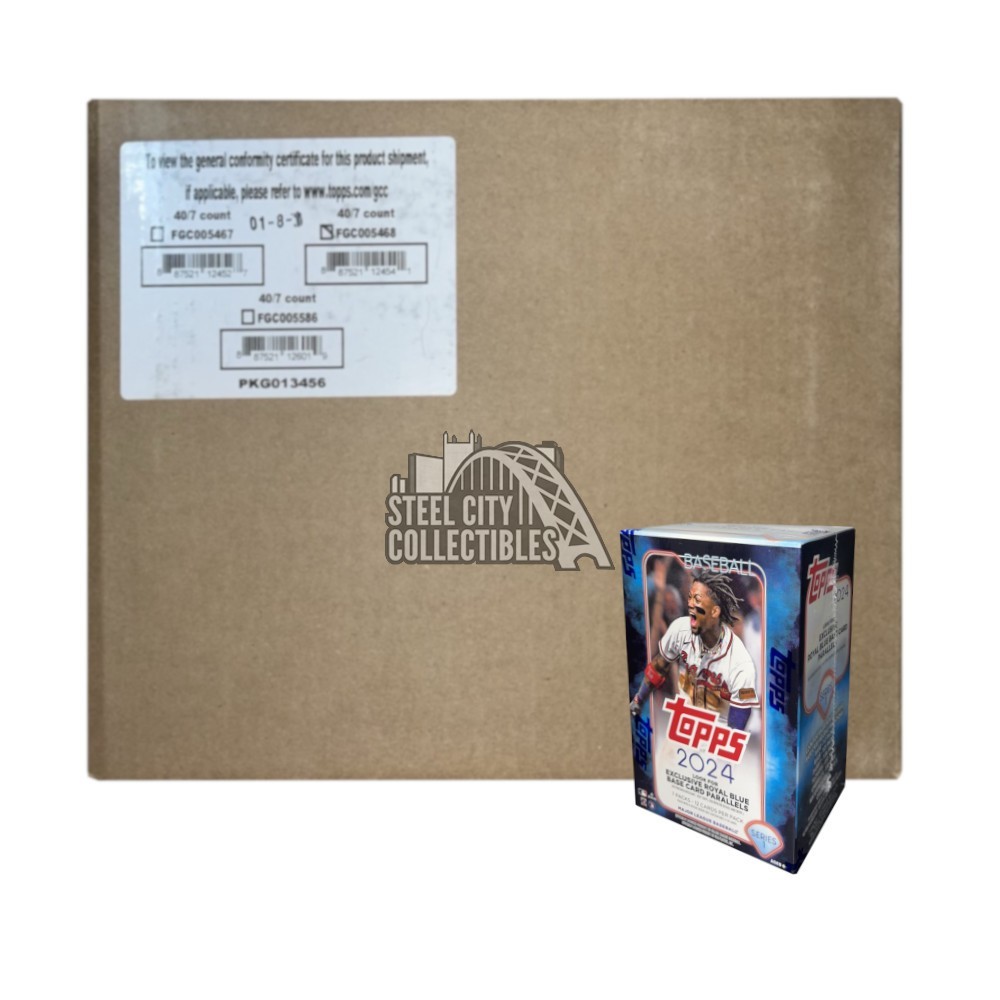 2024 Topps Series 1 Baseball 7-Pack Blaster 40-Box Case | Steel City ...
