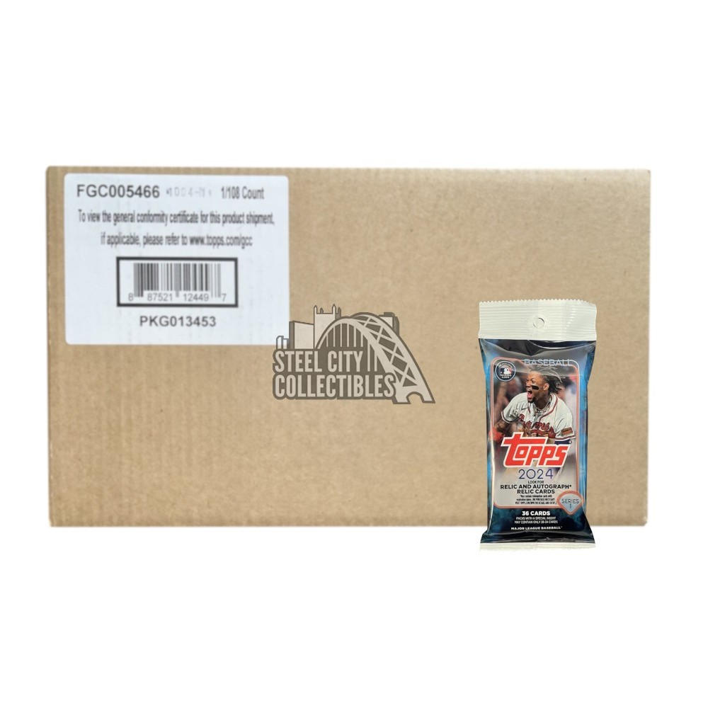 2024 Topps Series 1 Baseball 108-Pack Fat Pack Case | Steel City ...