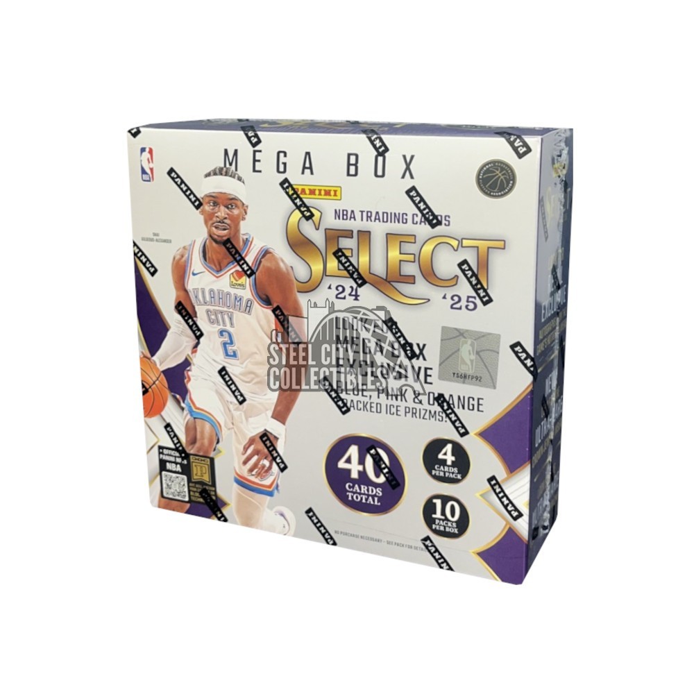 2024-25 Panini Select Basketball Mega Box (Blue, Pink, Orange Ice ...
