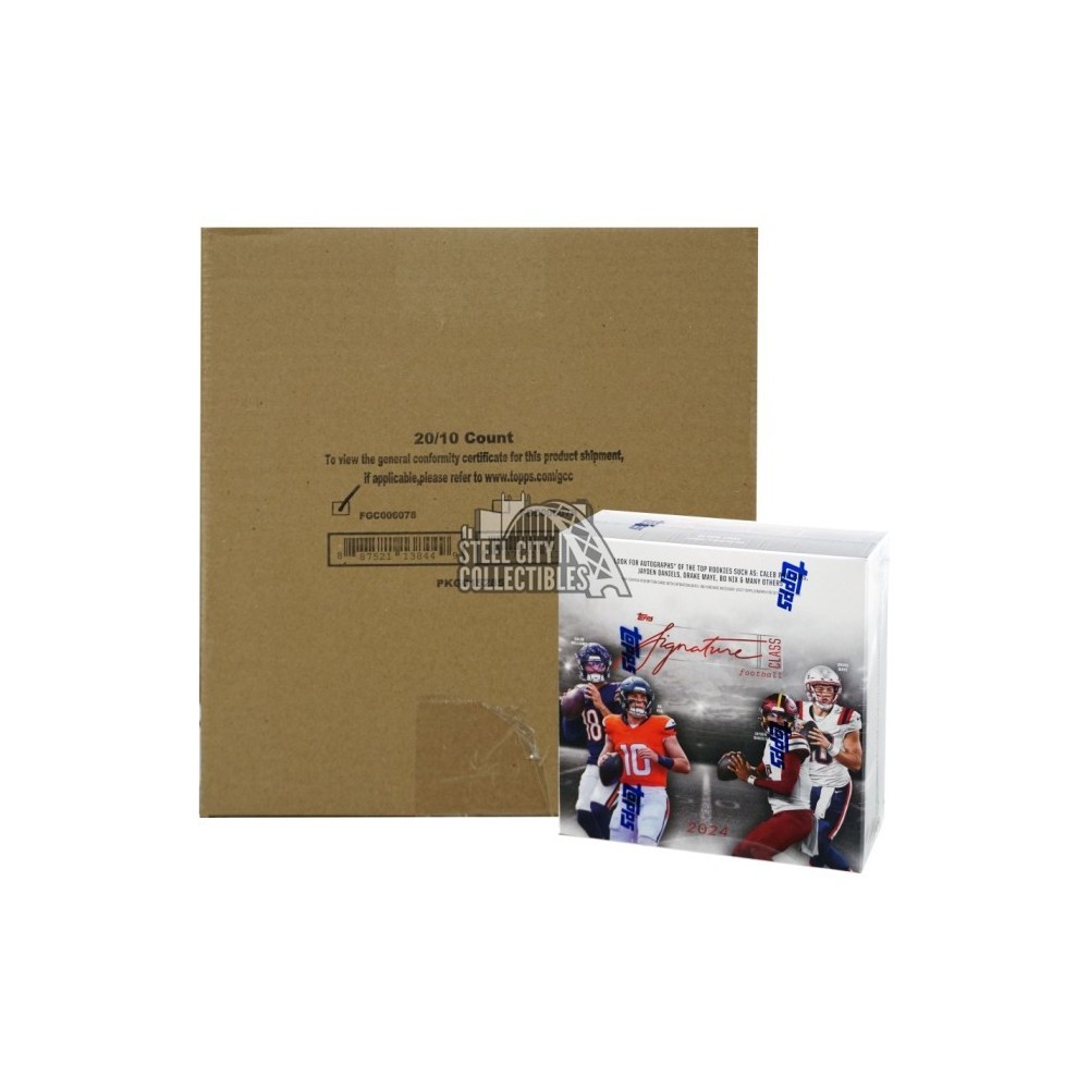 2024 Topps Signature Class Football Mega 20-Box Case Random Division ...