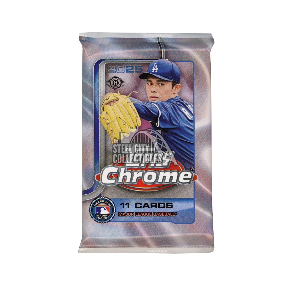 2025 Topps Chrome Baseball Jumbo Hobby Pack | Steel City Collectibles