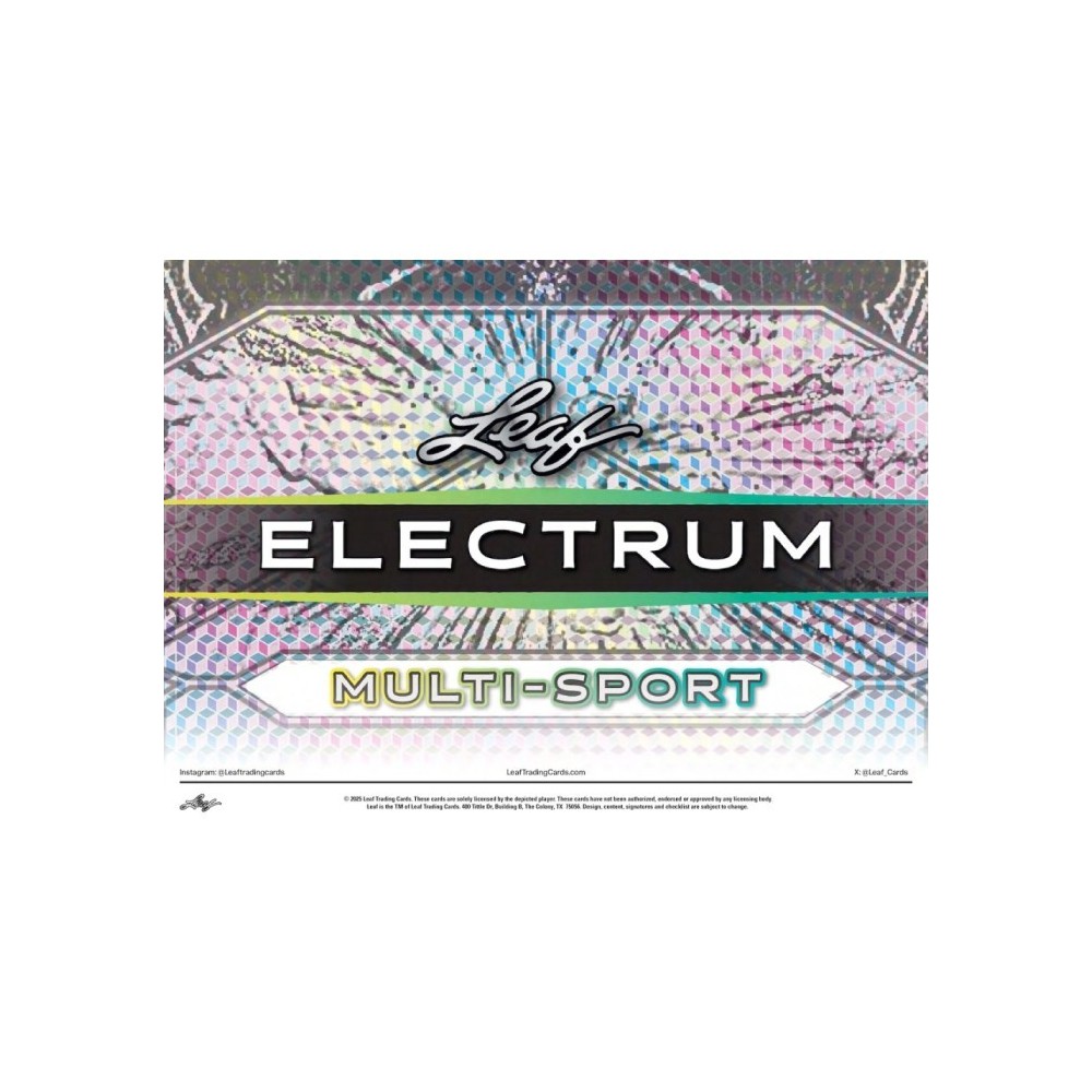 2025 Leaf Electrum Multi-Sport Hobby 2-Box Random Hit Group Break #1 ...