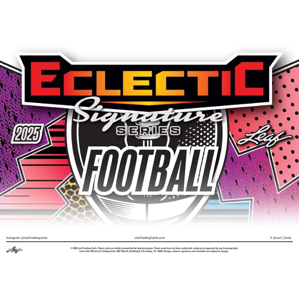 2025 Leaf Eclectic Signature Series Football Mythical Box | Steel City ...