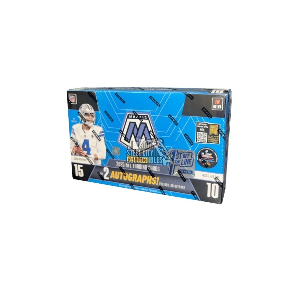 2025 Panini Mosaic Football Hobby Box - 1st Off the Line (FOTL) Random ...