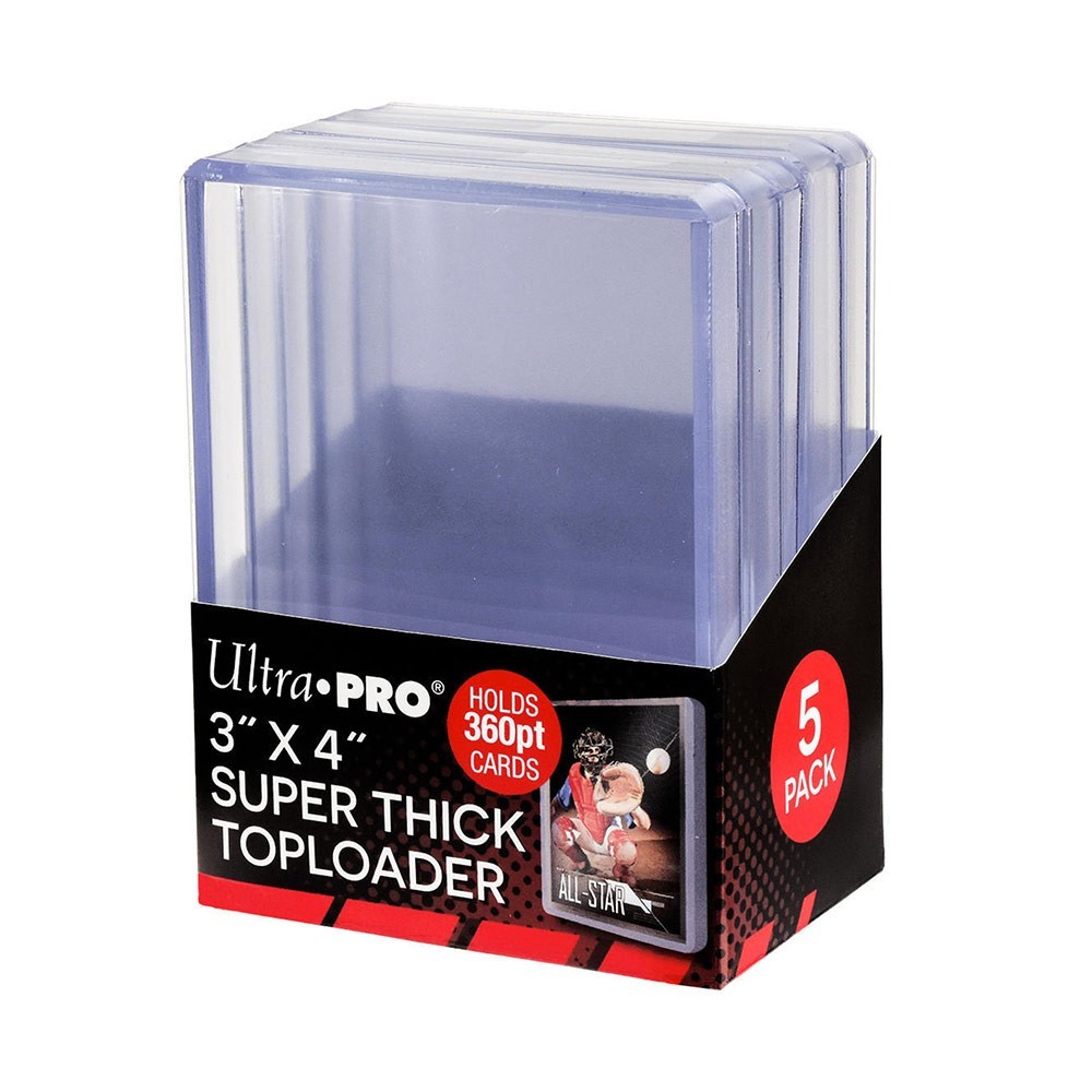 3x4 Ultra Pro Super Thick 360pt Toploaders Pack of 5 | Steel City ...