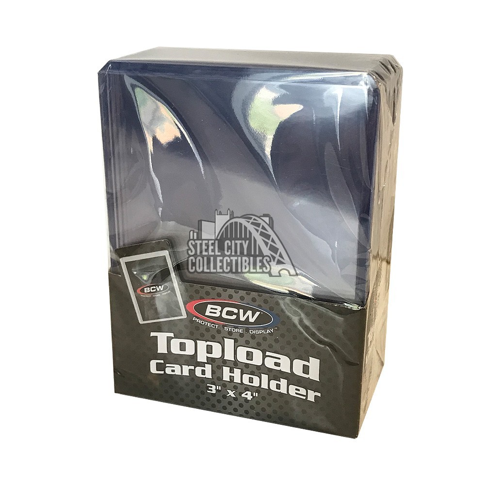 3x4 BCW Toploaders Pack of 25 | Steel City Collectibles