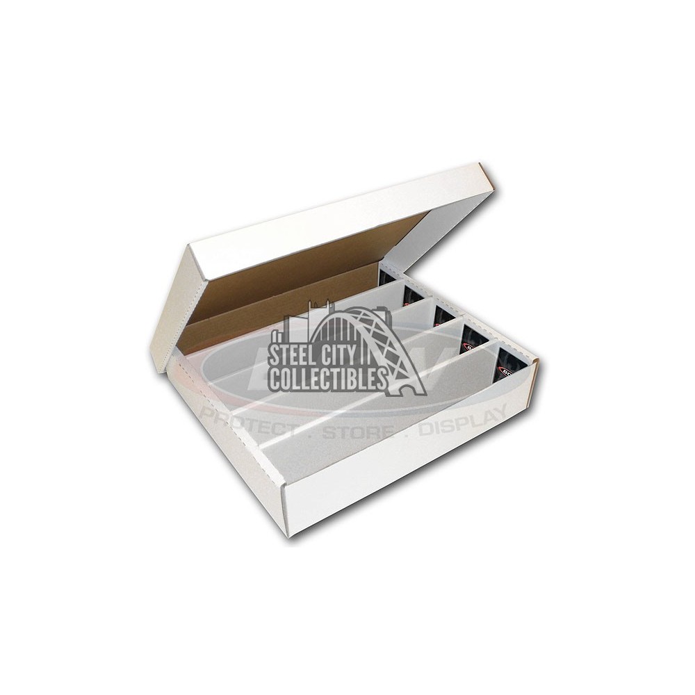 5000ct (5 Row) Half Lid Cardboard Storage Boxes Bundle of 24 | Steel ...