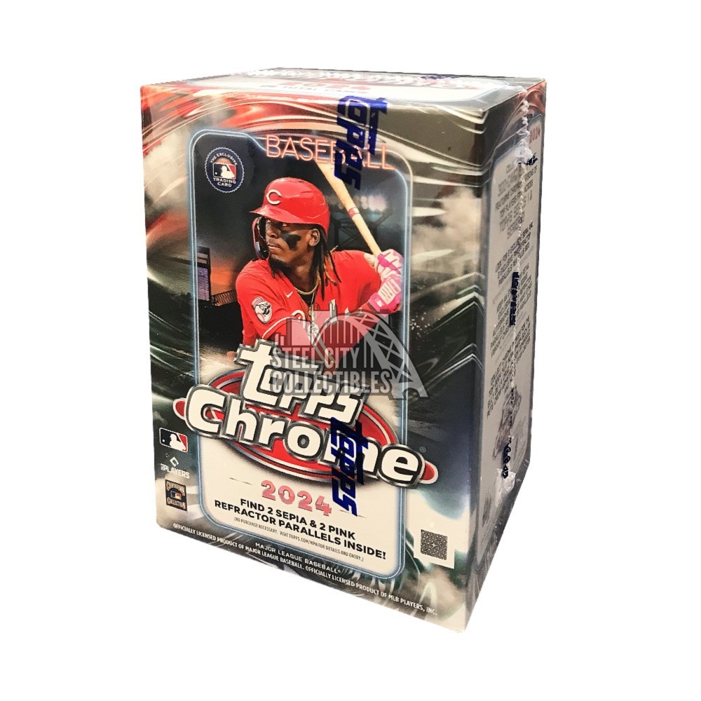 2024 Topps Chrome Baseball 7-Pack Blaster Box | Steel City Collectibles