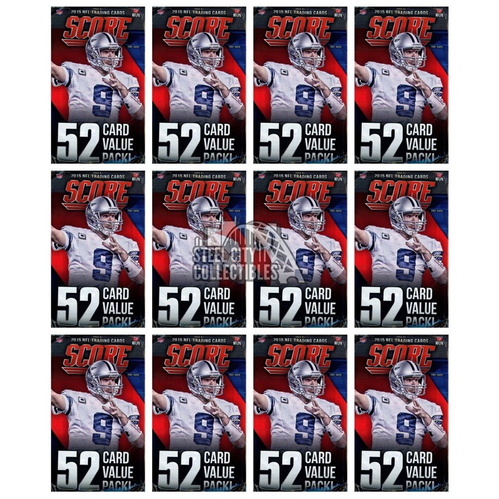 2015 Panini Score Football Fat Pack 12-Pack Lot | Steel City Collectibles