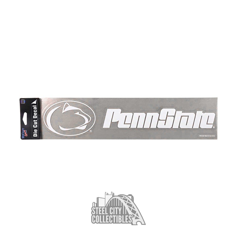 Penn State Nittany Lions PSU NCAA 4x16" White Die Cut Decal | Steel ...