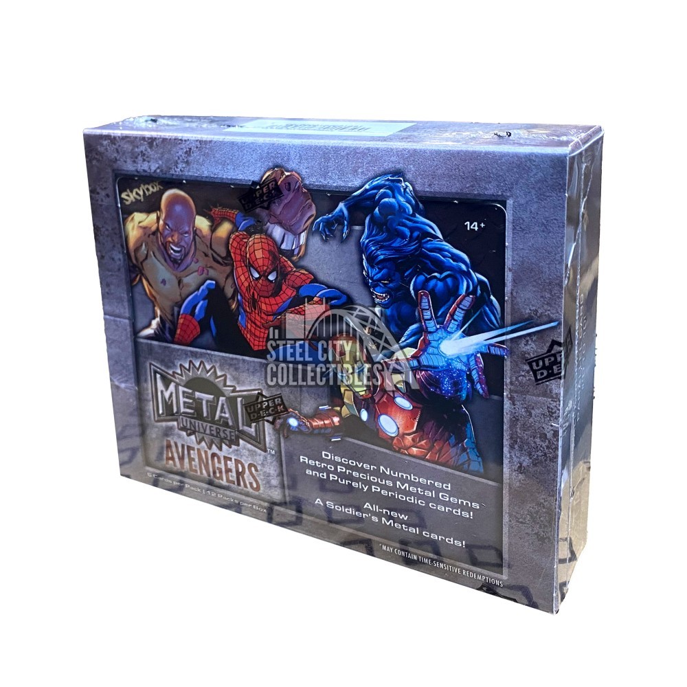 2024 Upper Deck Marvel Skybox Metal Universe Avengers Hobby Box | Steel ...