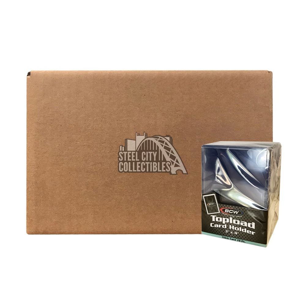 3x4 BCW 79pt Toploaders Case of 1000 | Steel City Collectibles