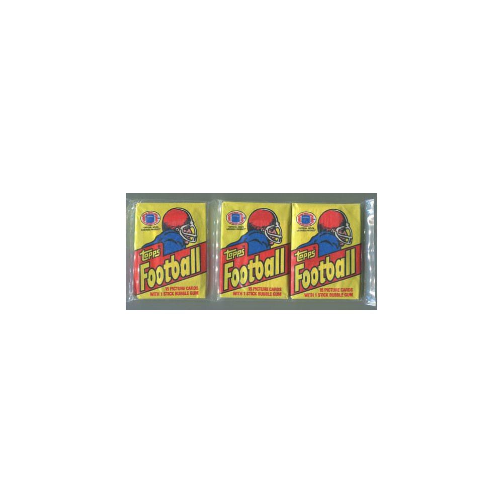 1981 Topps Football 3 Wax Tray Rack Pack | Steel City Collectibles