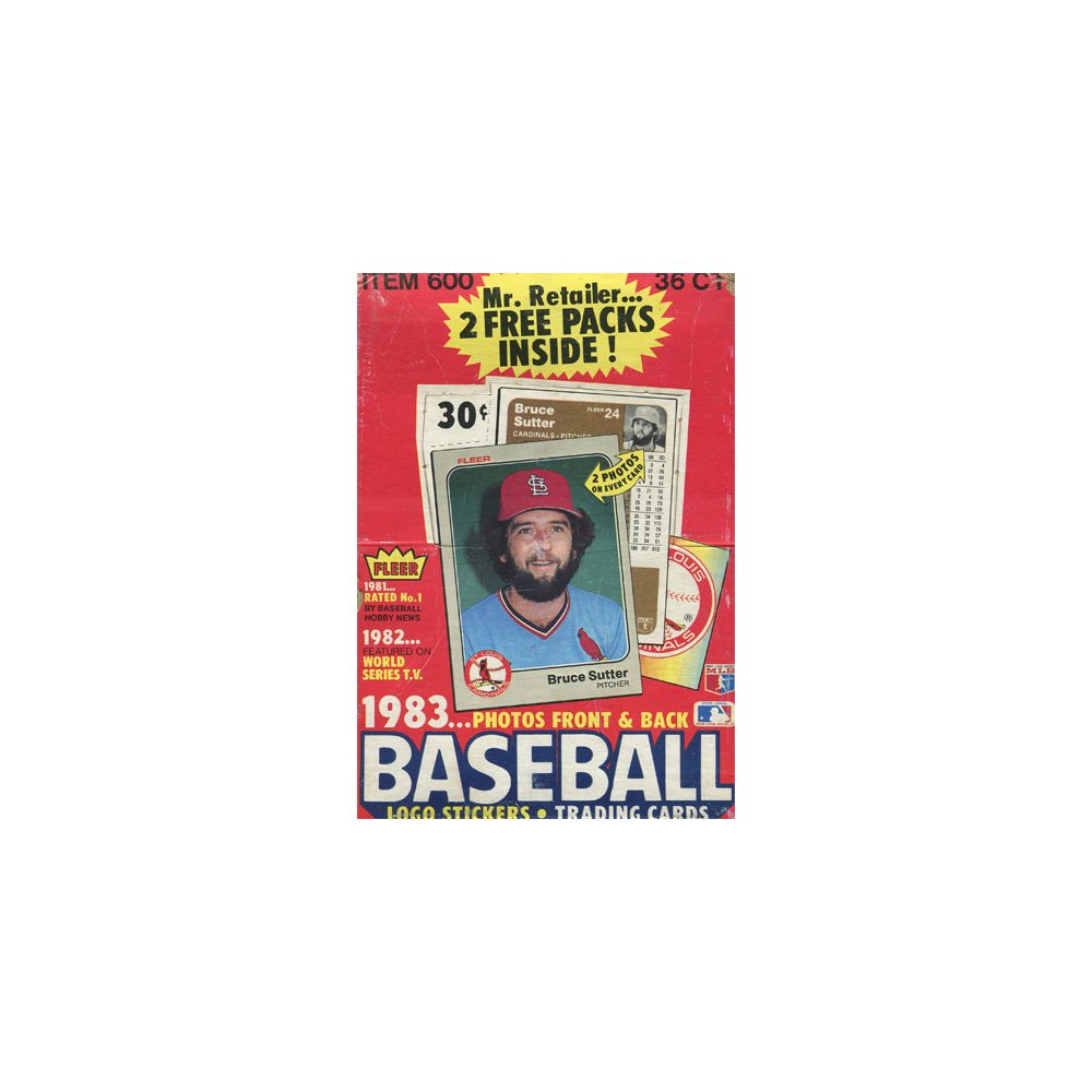 1983 Fleer Baseball Wax Box from Factory Sealed Case | Steel City ...