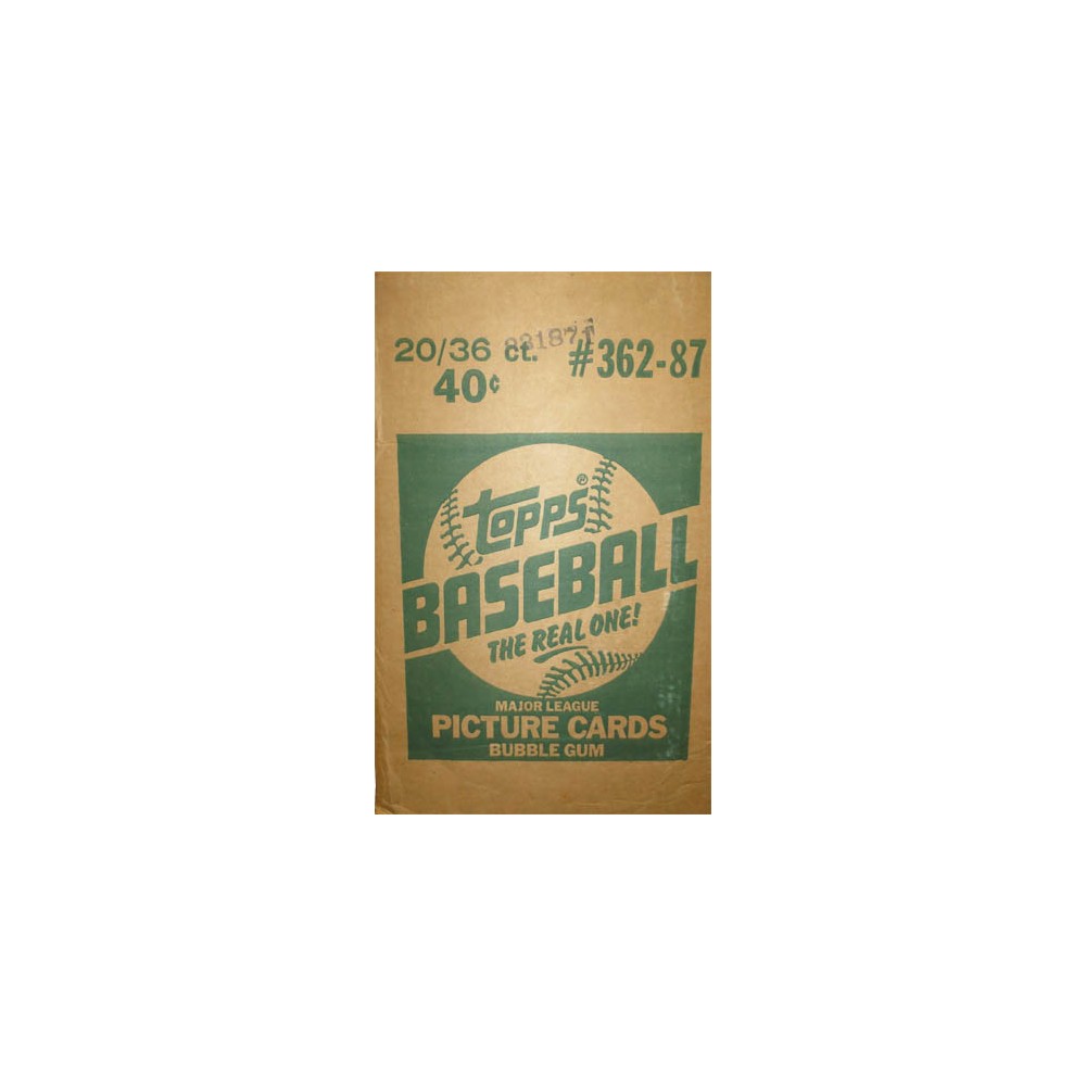1987 Topps Baseball Wax 20-box Case | Steel City Collectibles