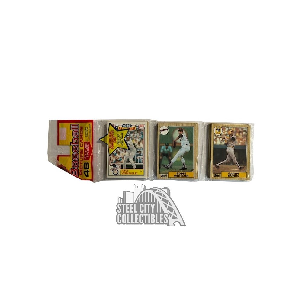1987 Topps Baseball Rack Pack - Bonds Top | Steel City Collectibles