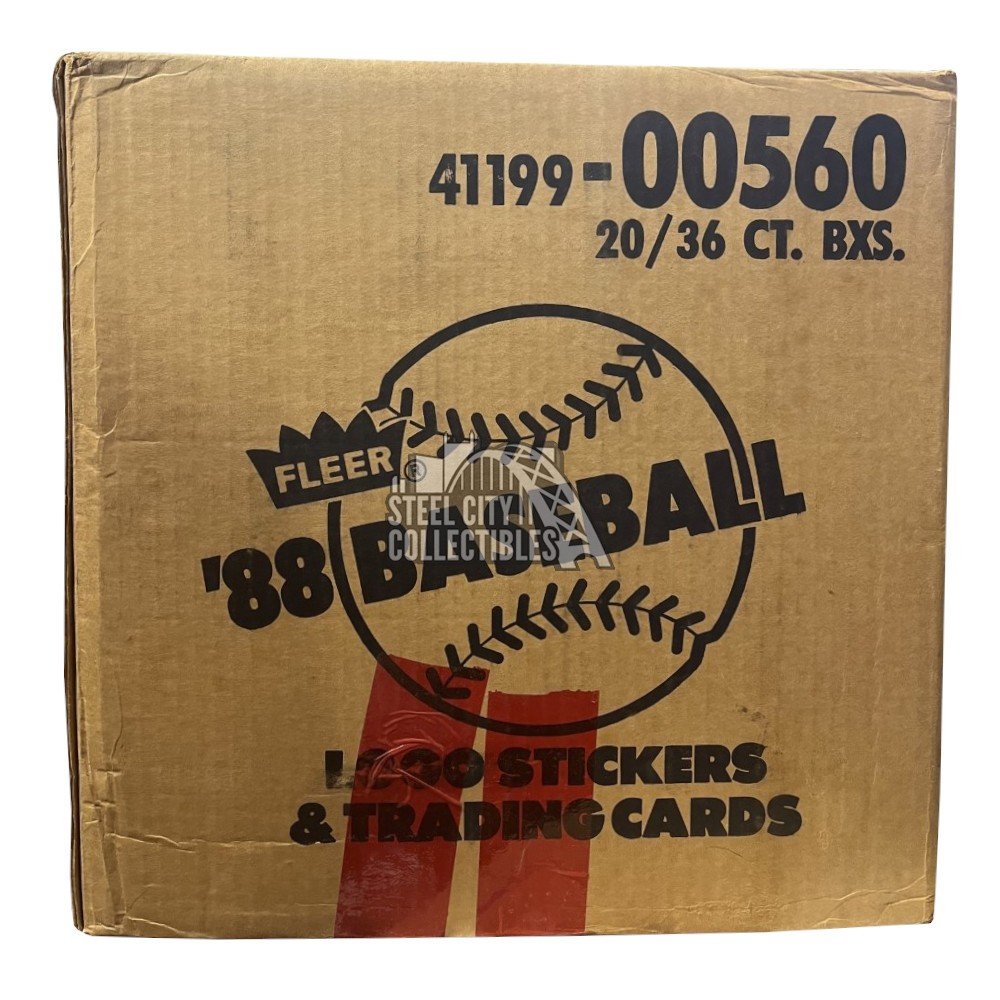 1988 Fleer Baseball Wax 20-Box Case | Steel City Collectibles