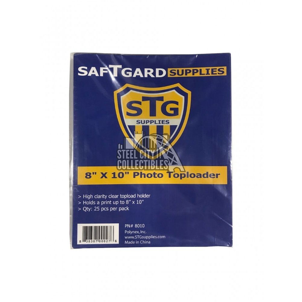 8x10 Saf-T-Gard Toploaders Box of 25 | Steel City Collectibles