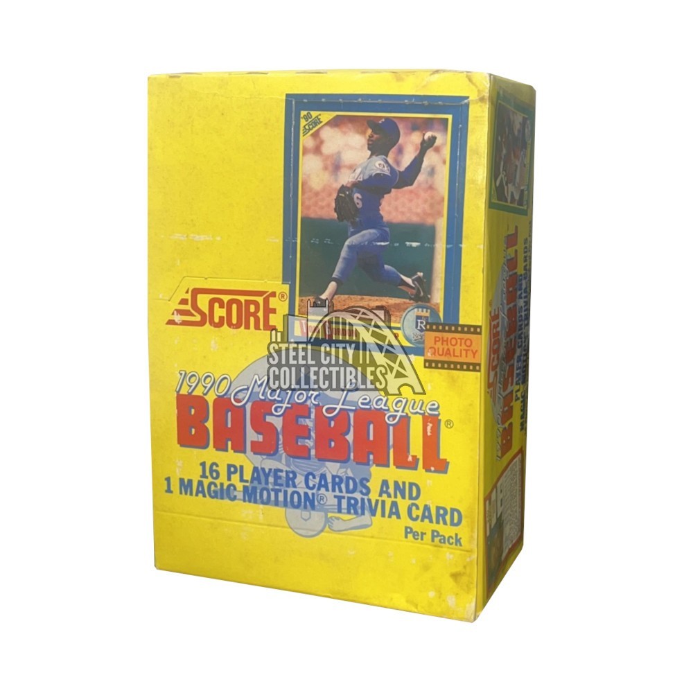 1990 Score Baseball 21-Pack Lot With Box | Steel City Collectibles
