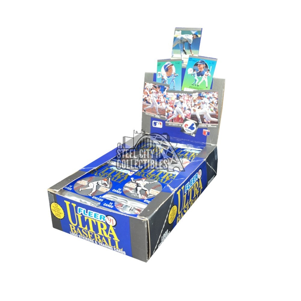 1991 Fleer Ultra Baseball 33-Pack Lot With Box | Steel City Collectibles