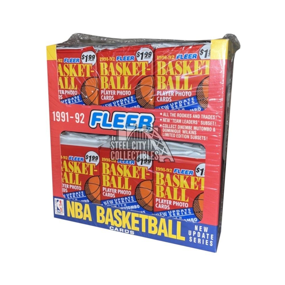 1991-92 Fleer Update Basketball 24ct Jumbo Box | Steel City Collectibles