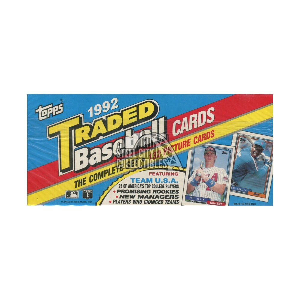 1992 Topps Traded Baseball Complete Factory Set Box | Steel City ...