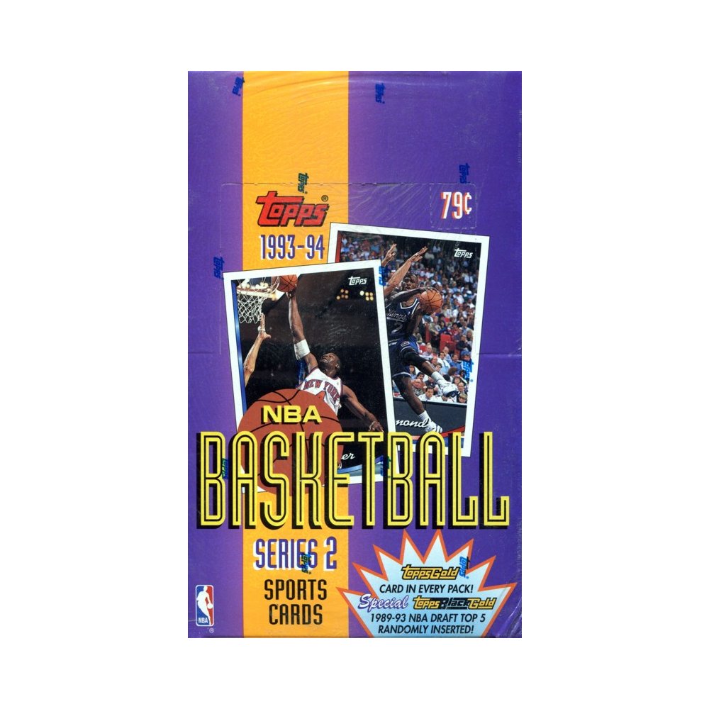 1993-94 Topps Series 2 Basketball Hobby Box | Steel City Collectibles