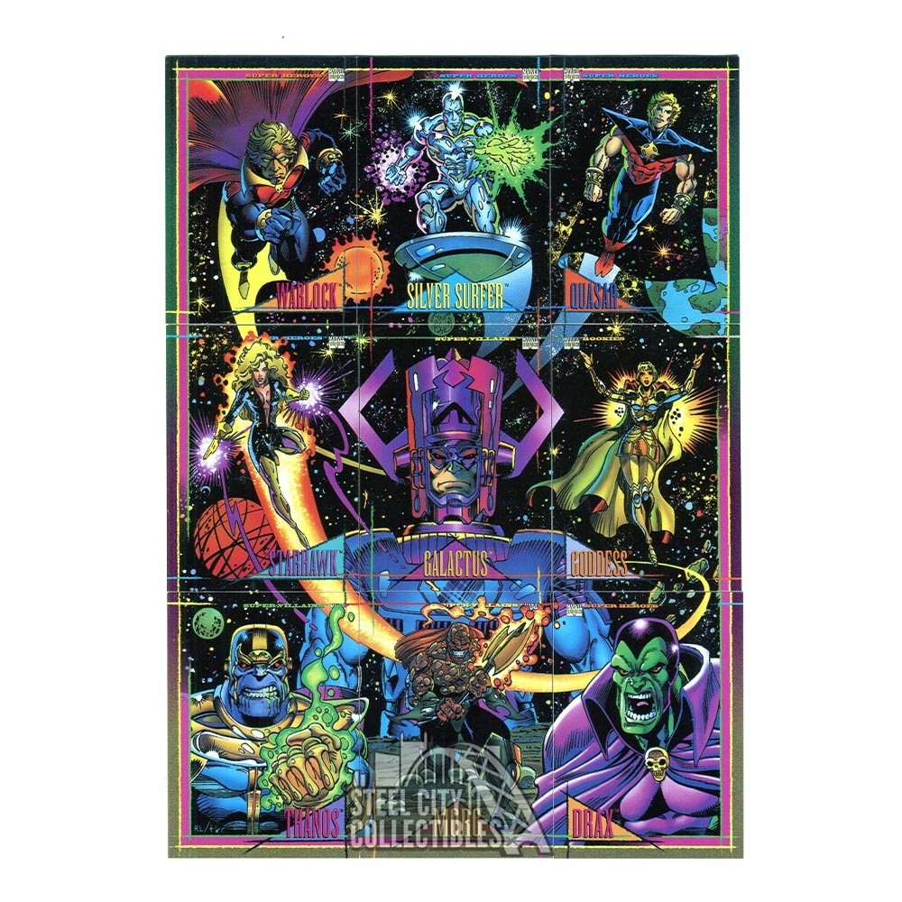 1993 Skybox Marvel Universe Series 4 Complete 180 Card Base Set Steel